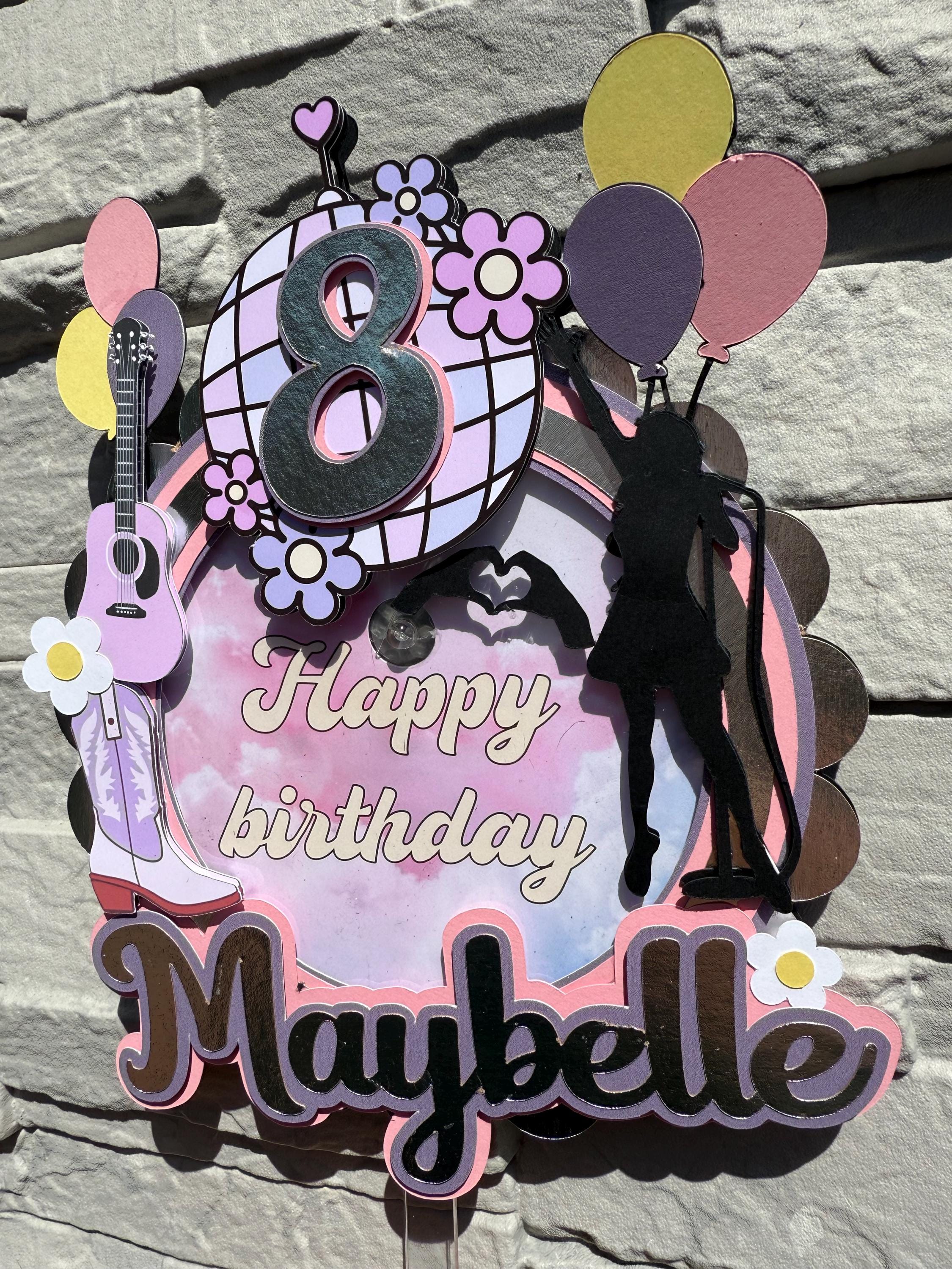 Singercake Topper, Light up Cake Topper, Singer Cake Topper, Popstar ...