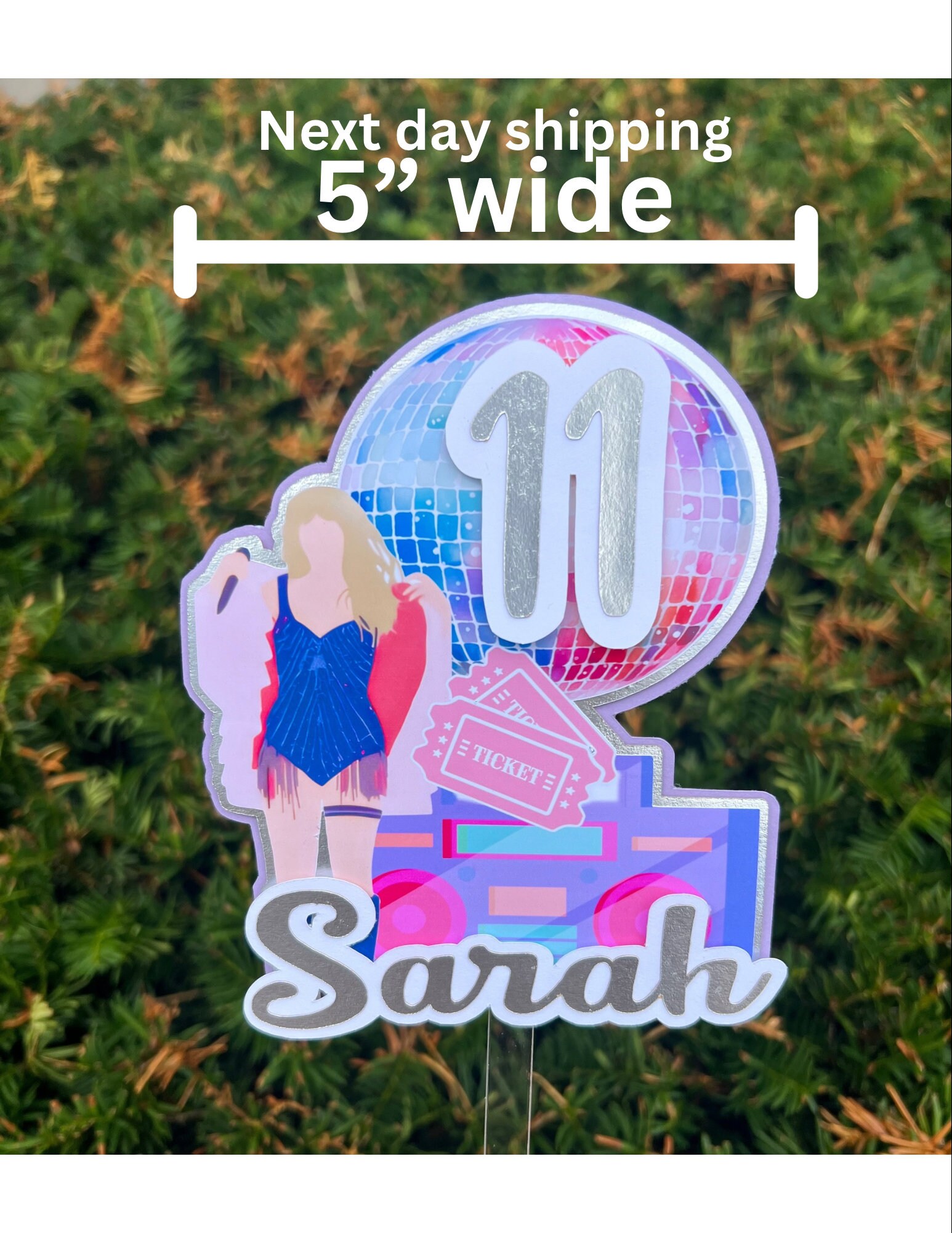 Swiftie Cake Topper, Swift Cake Topper, Singer Cake Topper, Swift ...