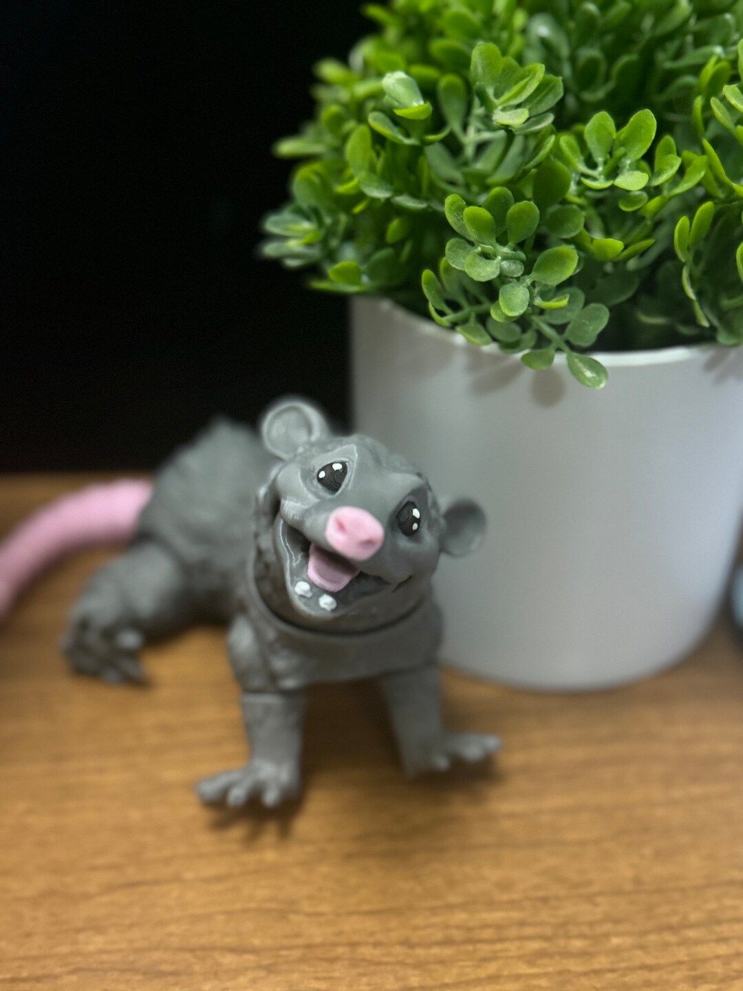 Baby Grey Opossum Friend, Therapy, 3D Printed Pet Possum, Sensory Toy ...