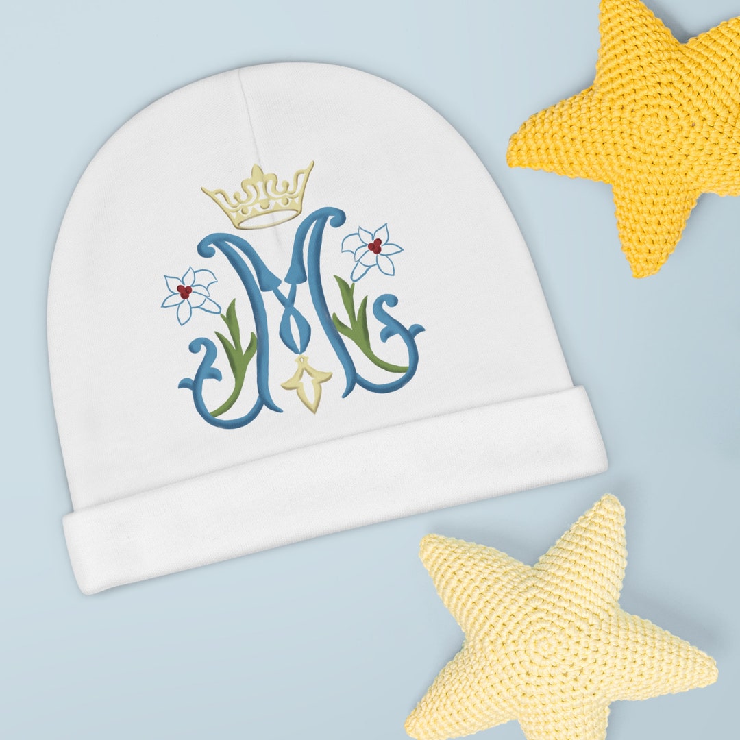Blessed Virgin Mary Emblem Baby Beanie AOP - Etsy