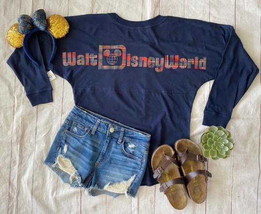 VIP Tour Guide Walt Disney World Plaid Sparkle Jersey | Etsy