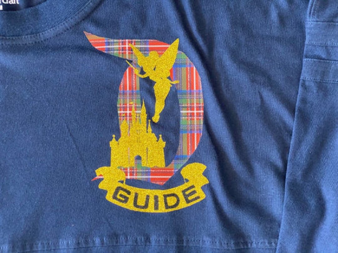 VIP Tour Guide Disneyland Plaid Sparkle Jersey Woman's Vinyl Pom Pom ...