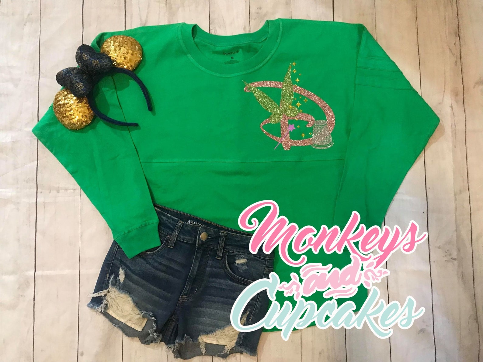 Tinkerbell Tink Sparkle Jersey Woman's Girl's Vinyl - Etsy