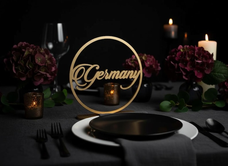 Wedding Table Names Personalised Signs Table Numbers Decorations Laser ...