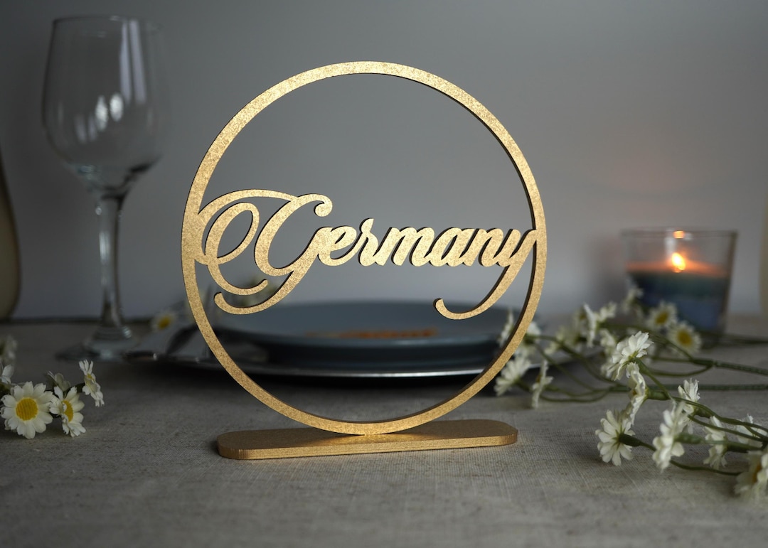 Wedding Table Names Personalised Signs Table Numbers Decorations Laser ...