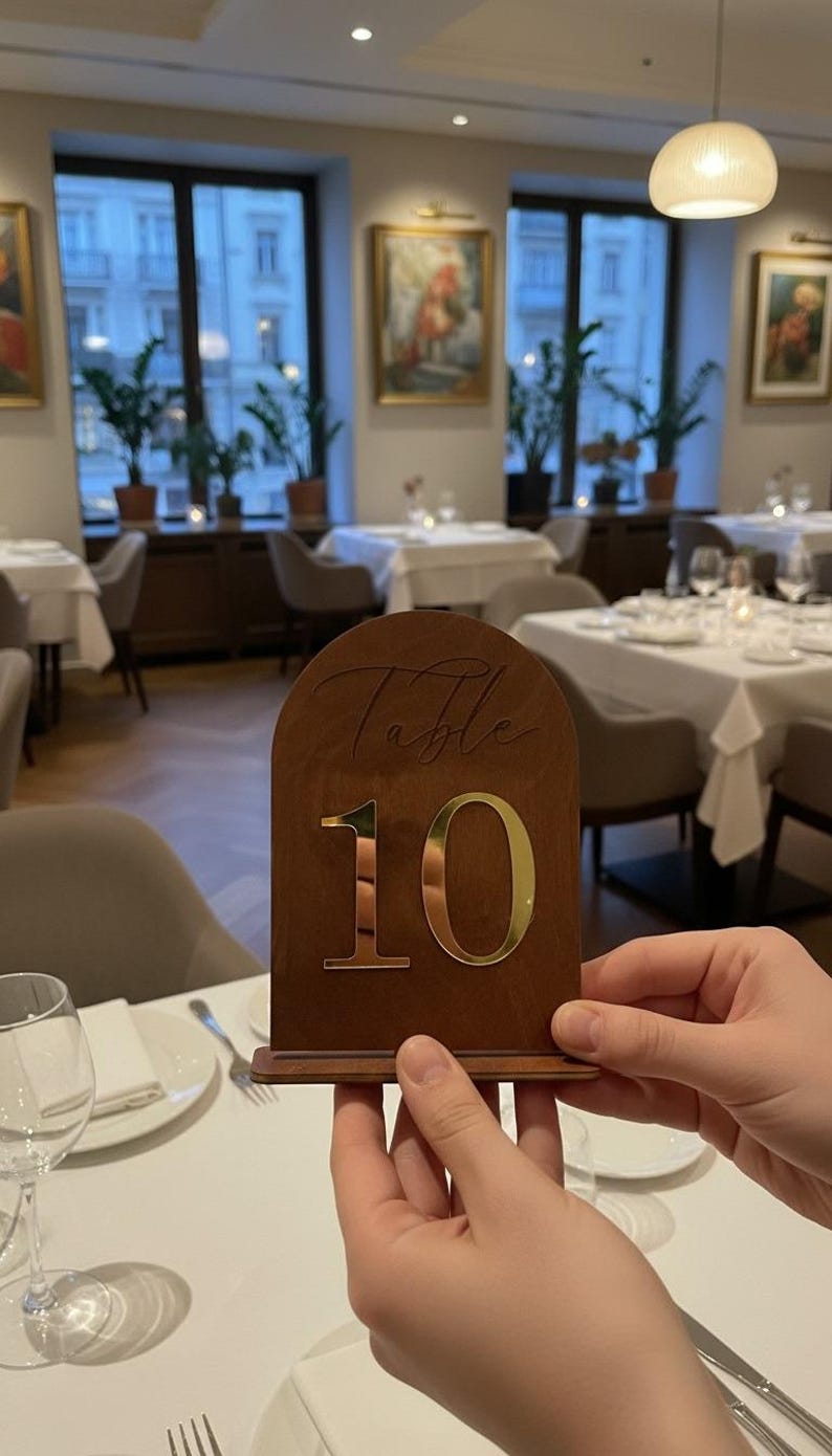 Wooden Wedding Gold Table Number - Wedding Table Decor , Rustic Country ...