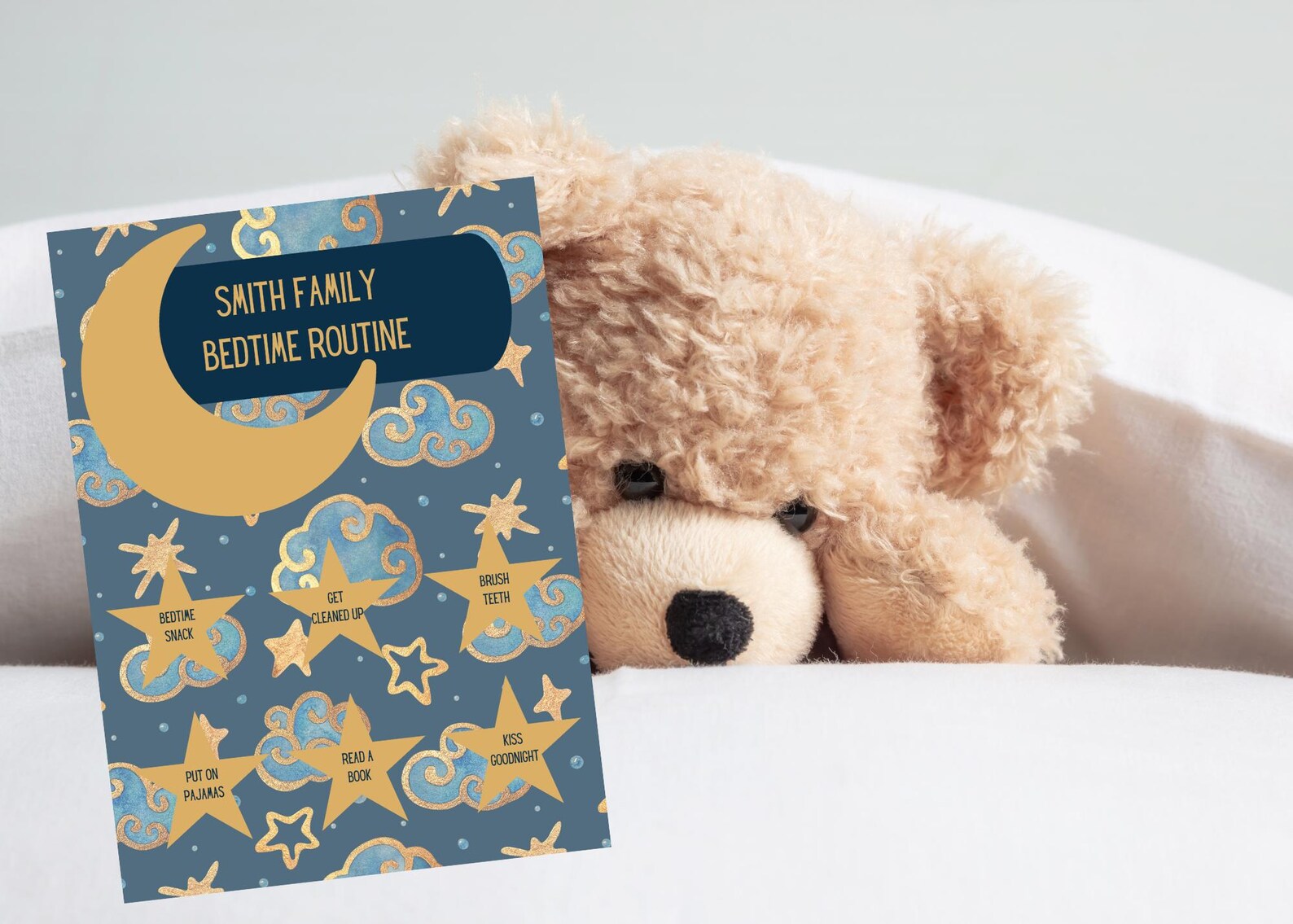 Visual Bedtime Routine Tracker Template Download for Kids - Etsy