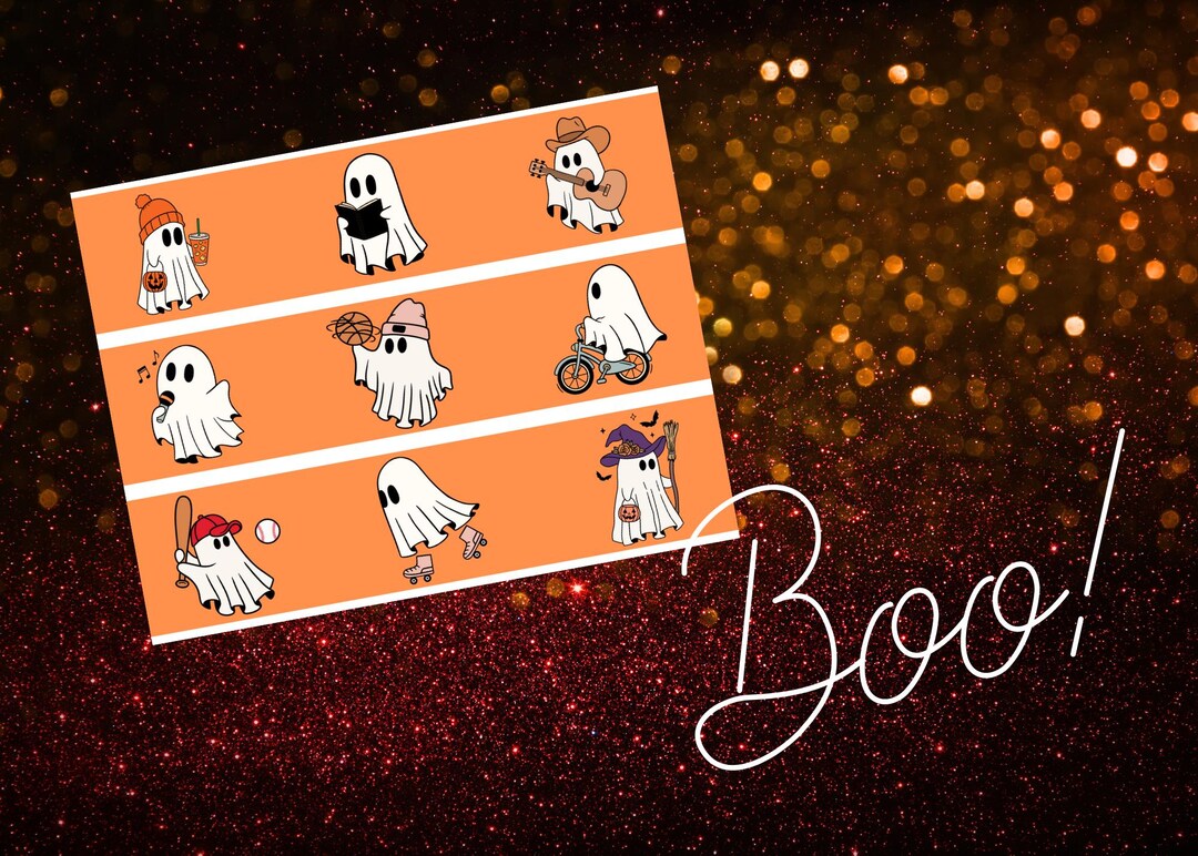 Cute Ghost Bulletin Board Cut and Attach Border - Etsy