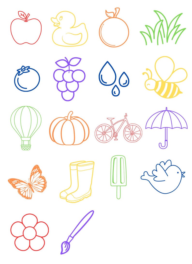 Colored Jar and Shape Sorting Activity Canva Template Download - Etsy