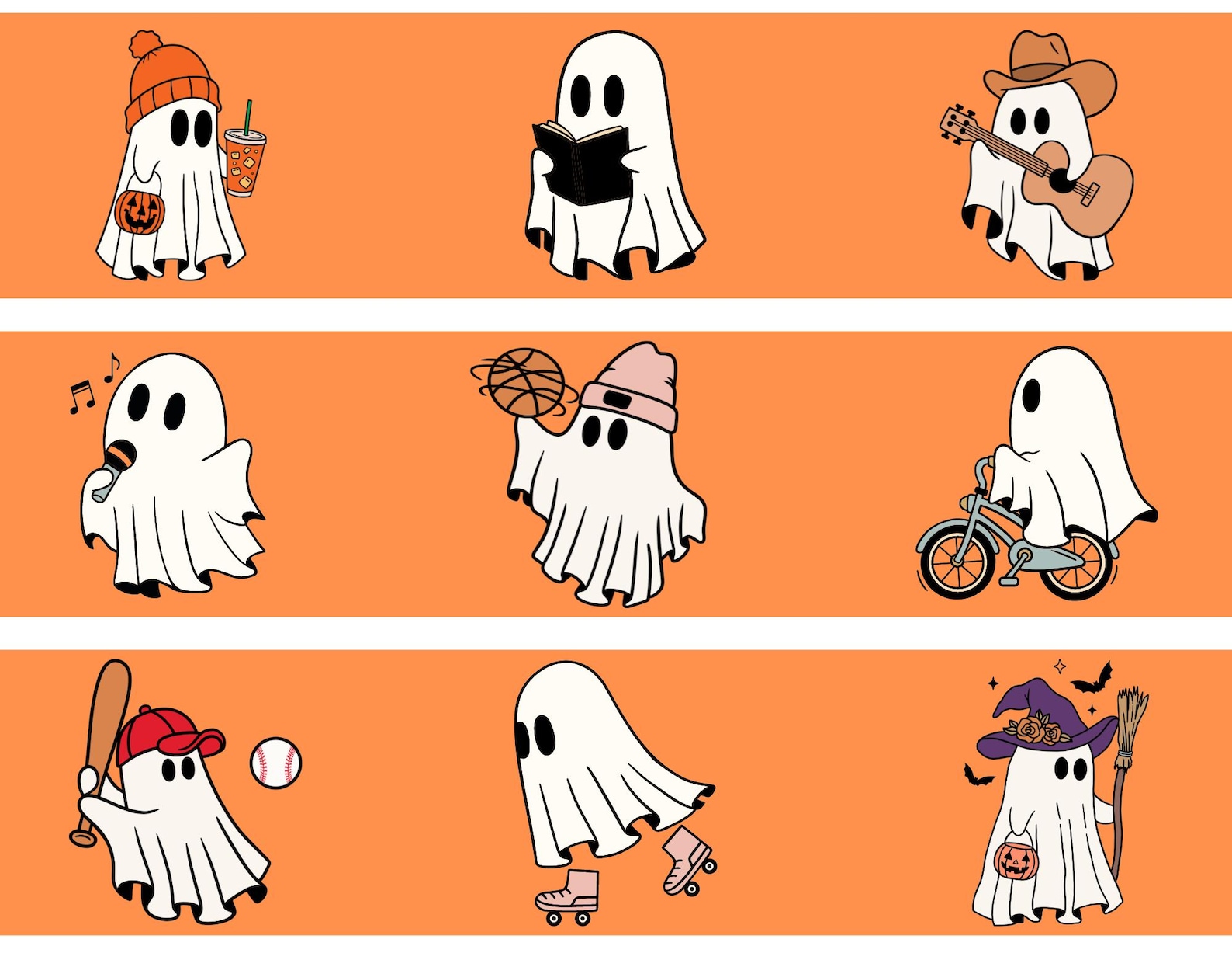Cute Ghost Bulletin Board Cut and Attach Border - Etsy