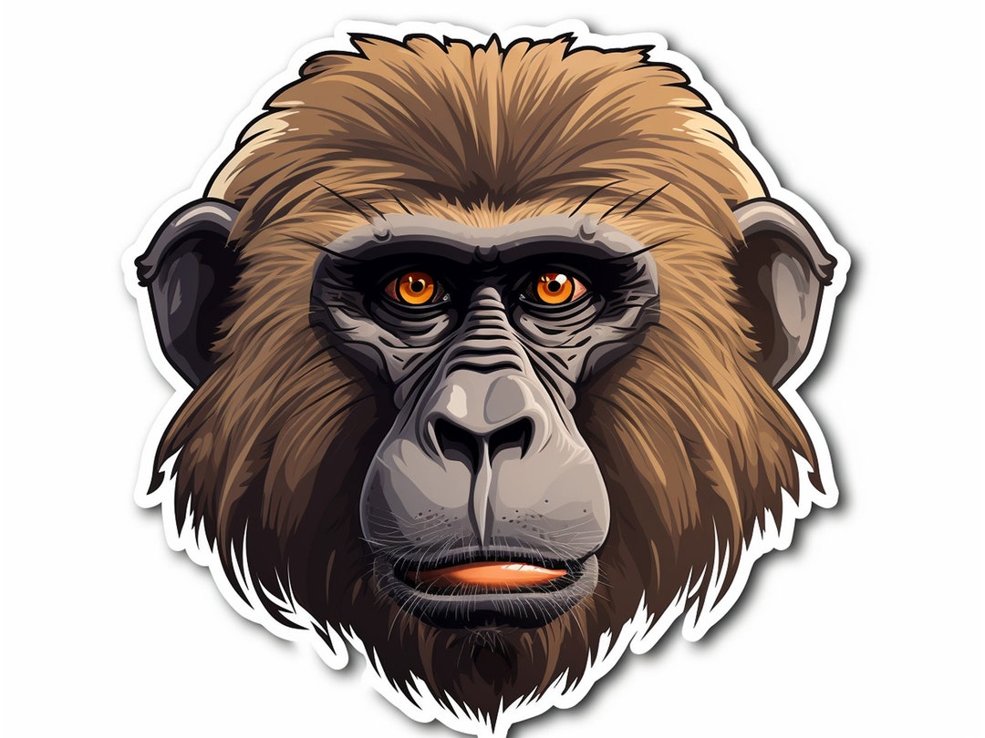 Apes Watercolor Clipart Digital Download, Multiple Apes Wildlife ...