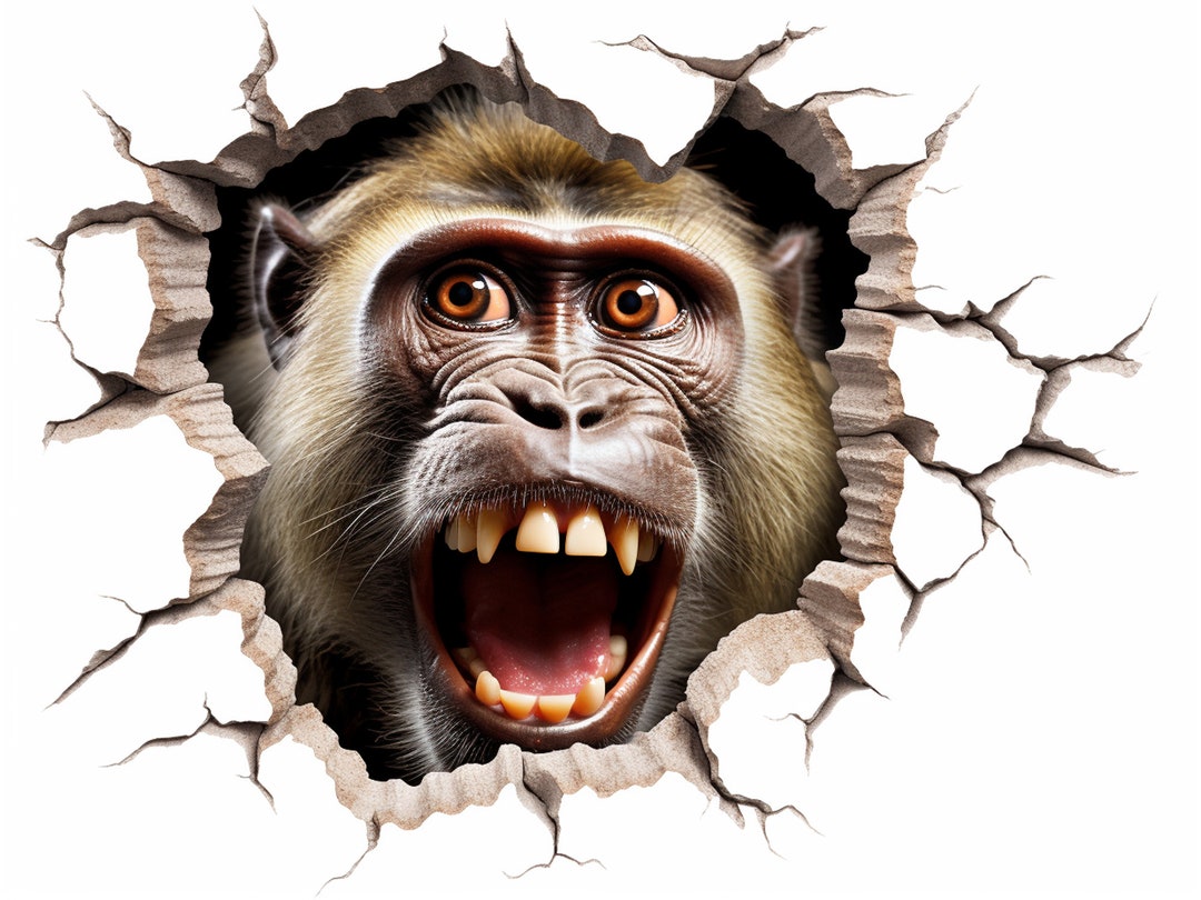 Apes Watercolor Clipart Digital Download, Multiple Apes Wildlife ...