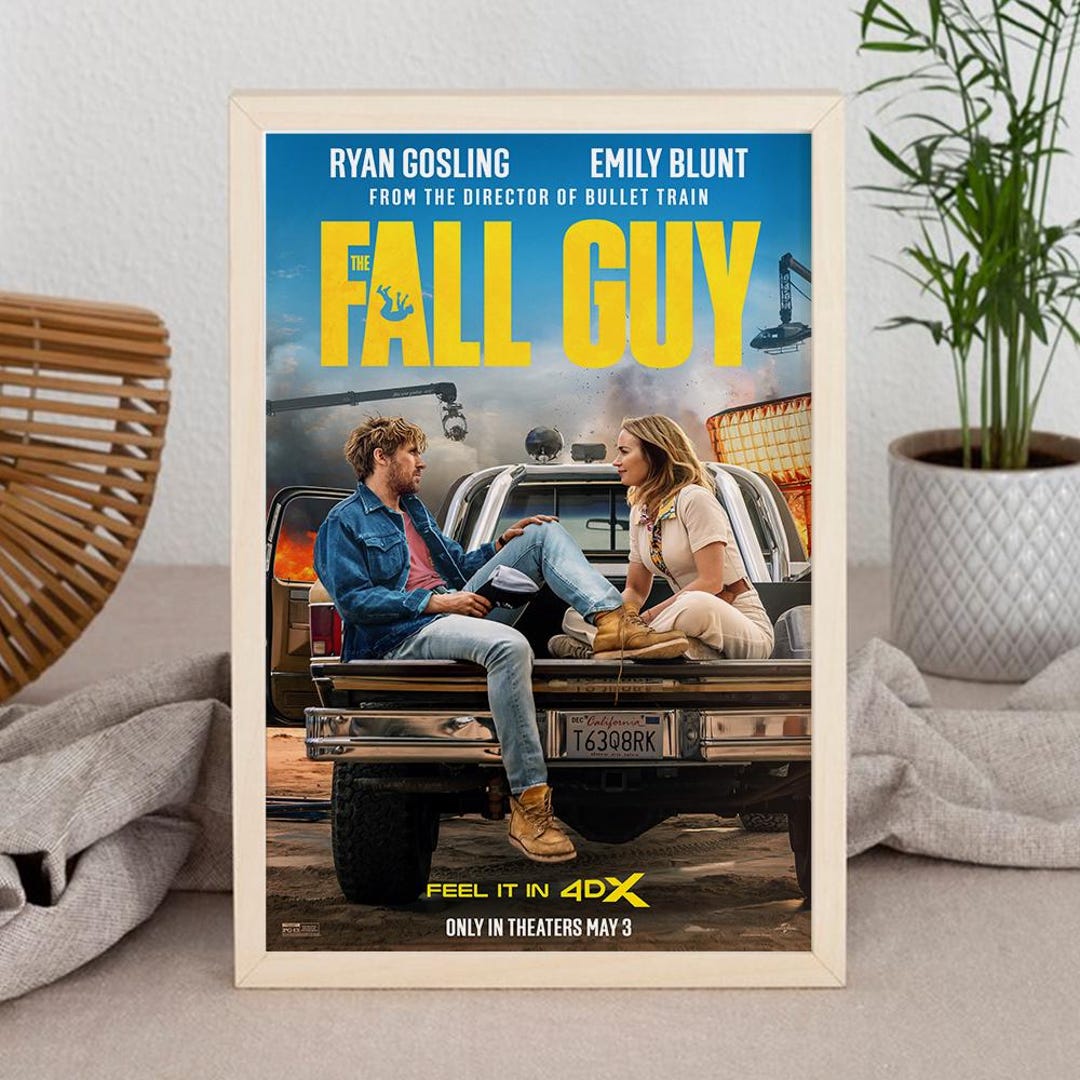 The Fall Guy 2024 Movie Posters, Minimalist Art, Modern Art, Wall Decor ...