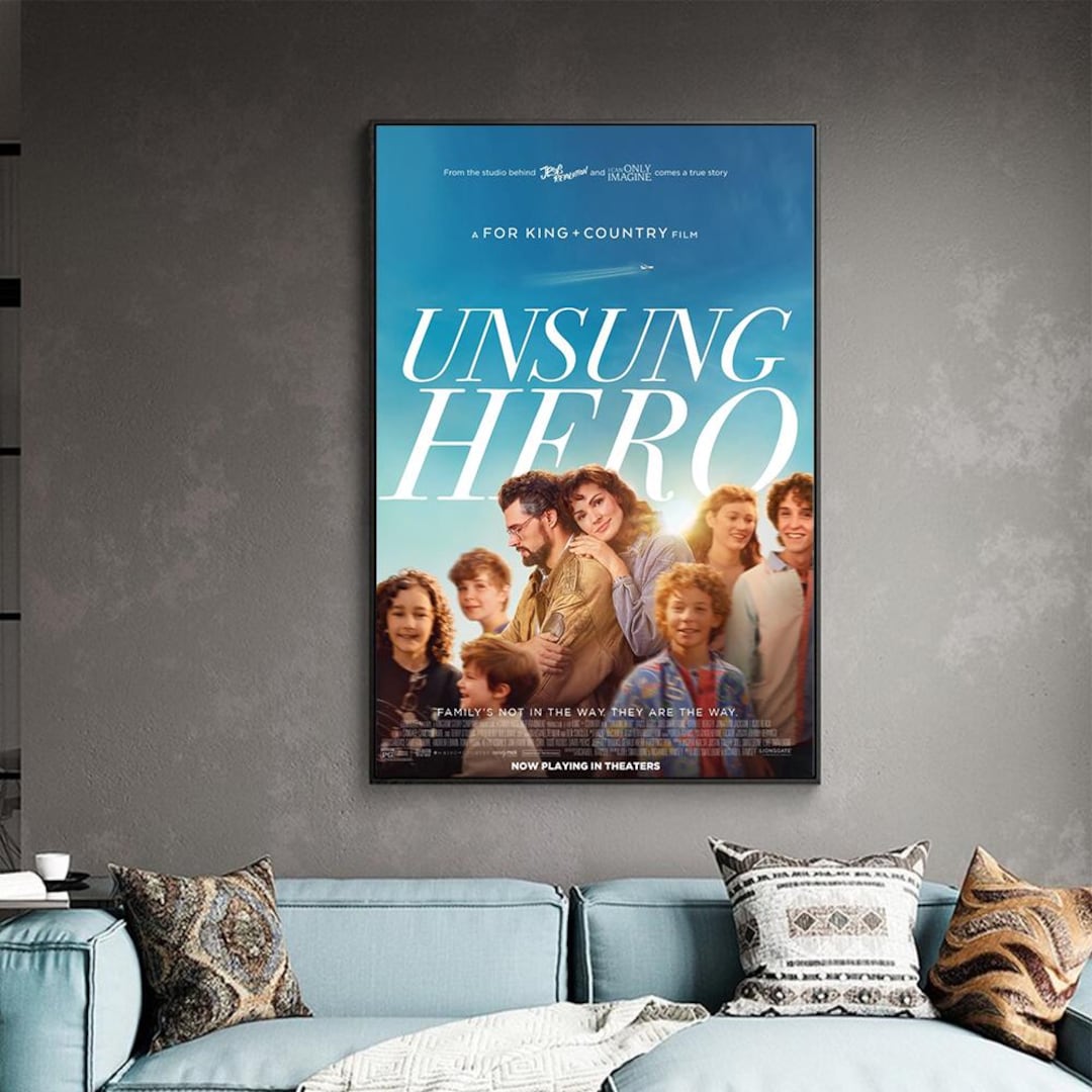 Unsung Hero 2024 Movie Posters, Minimalist Art, Modern Art, Home Decor ...