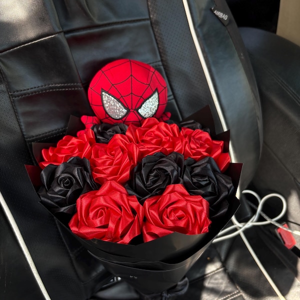 Spiderman Flower Bouquet - Etsy