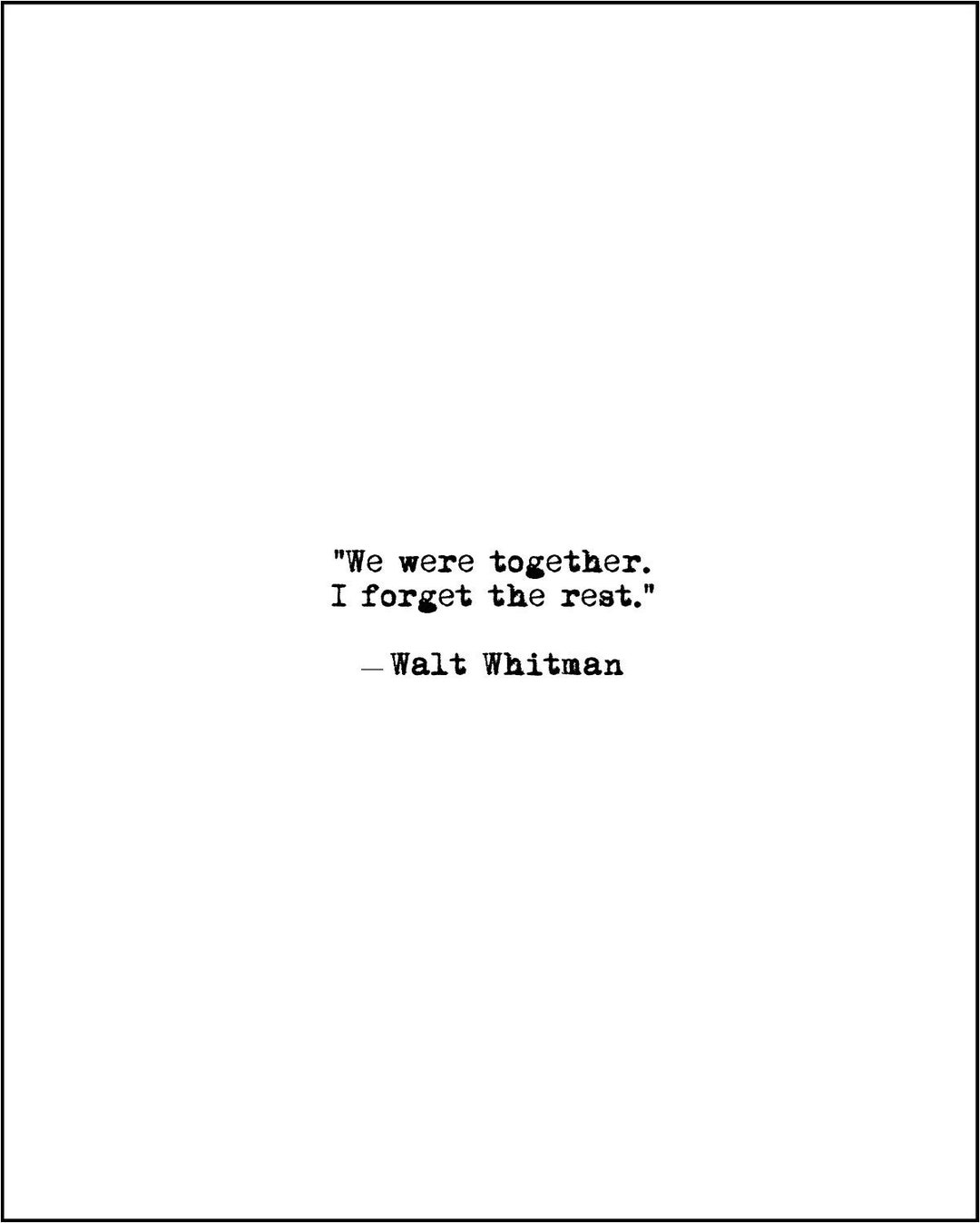 Walt Whitman Love Quote Printable Instant Download - Etsy