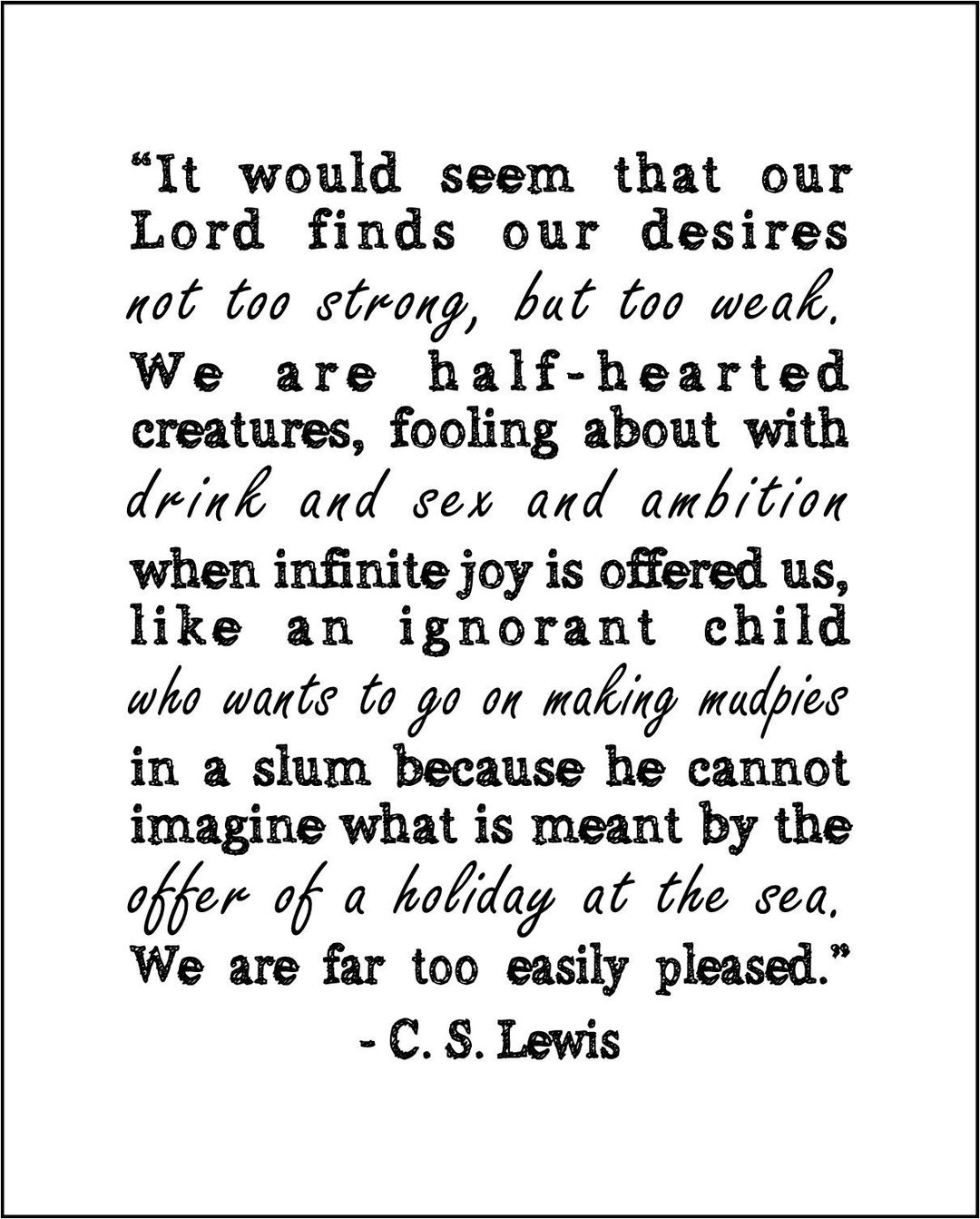 C.S. Lewis Printable Quote - Etsy