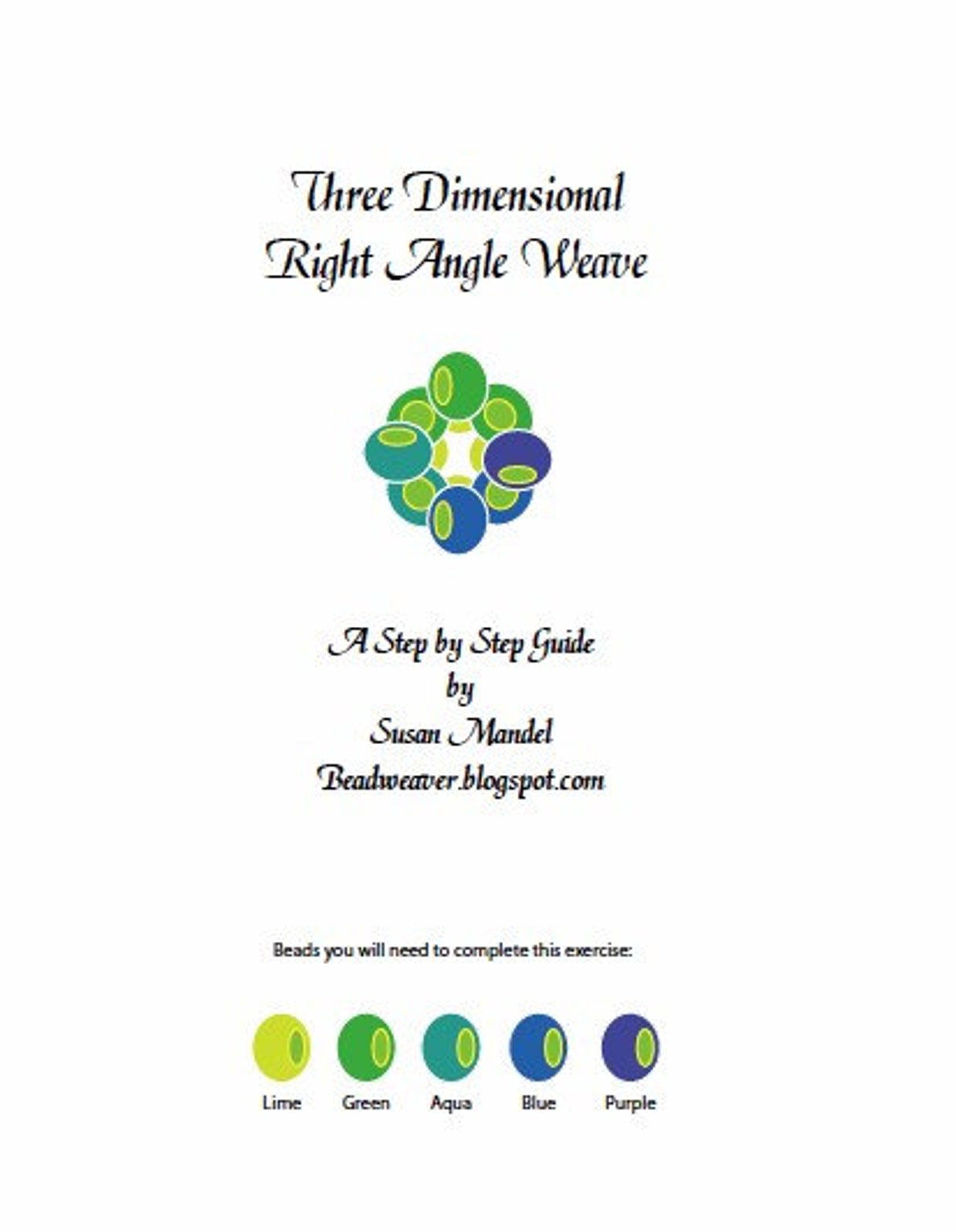 Three Dimensional 3D Right Angle Weave Tutorial PDF Pattern - Etsy