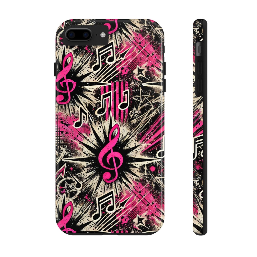 Pink Punk Rock Alternative Music Pink Black Tough Lightweight Phone ...