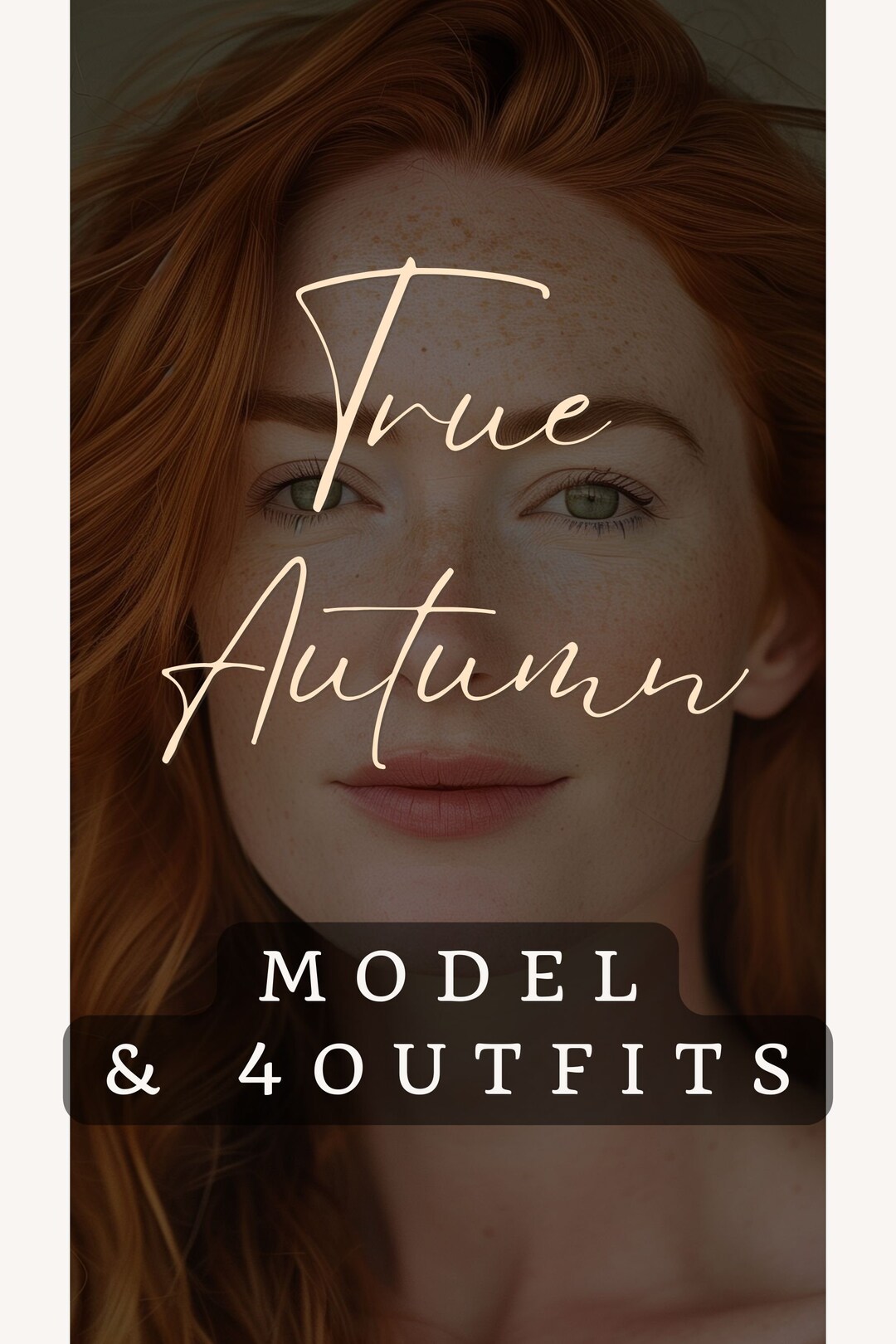 TRUE AUTUMN COLORS Model and 4 Outfits Photos - Etsy