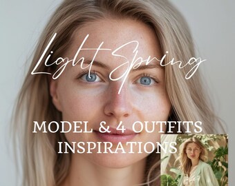 SOFT SUMMER COLORS Model and 4 Outfits Photos - Etsy