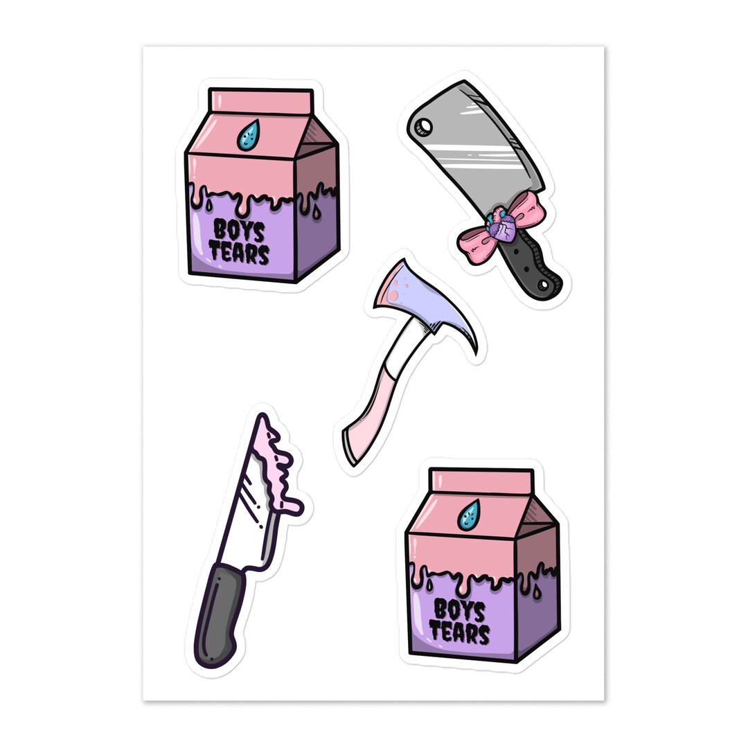 Boys Tears Sticker Sheet - Etsy