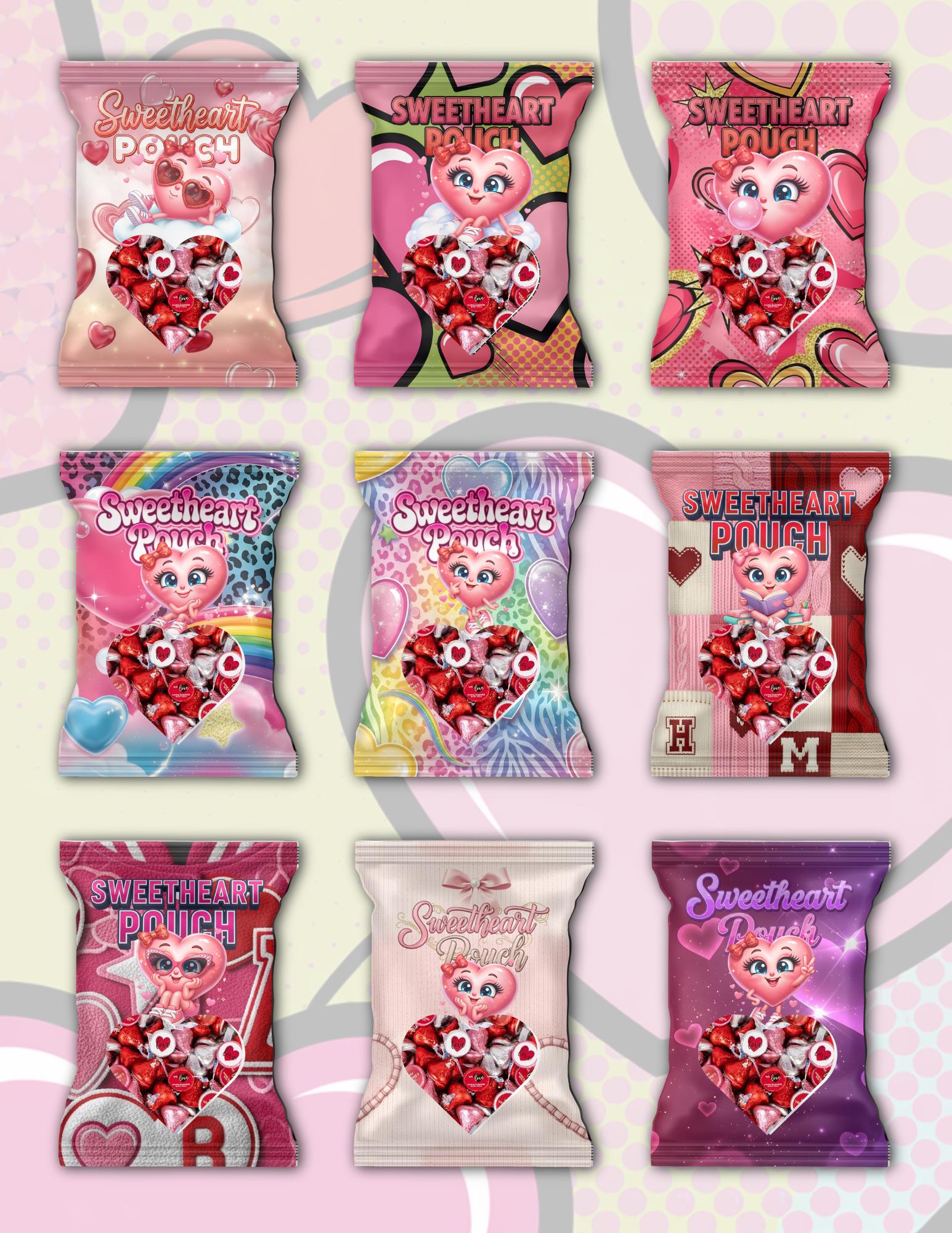 41 Sweetheart Pouch Template Bundle- 3 Sizes - Etsy