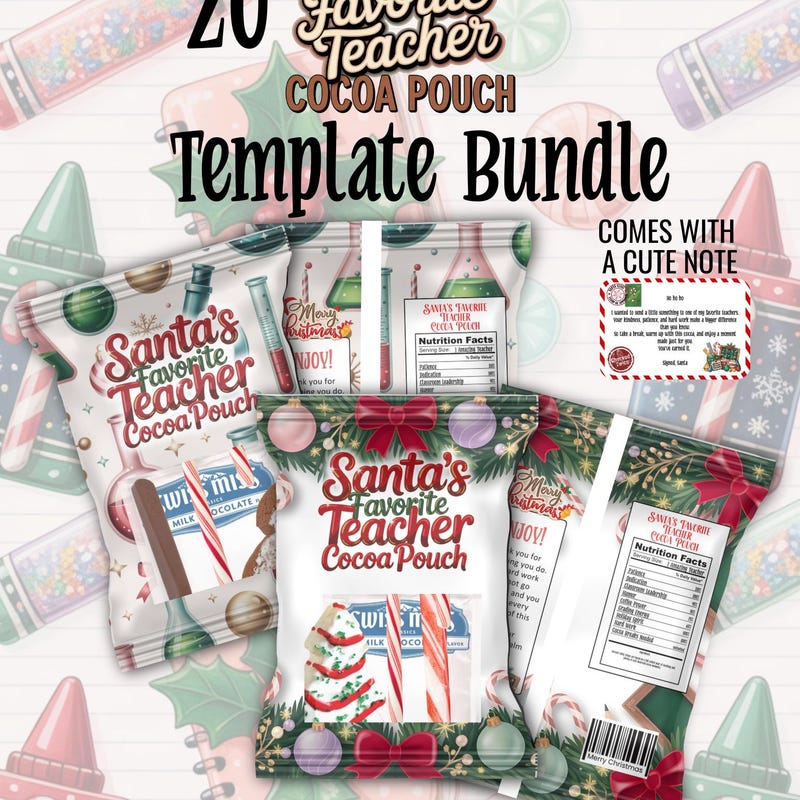 Hot Cocoa Templates - Etsy UK