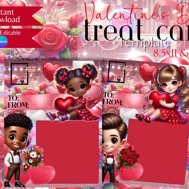 Foam Board Valentines Day Template - Etsy