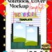 Composition Notebook Drag & Drop Template Mockup, Back to School Mockup ...