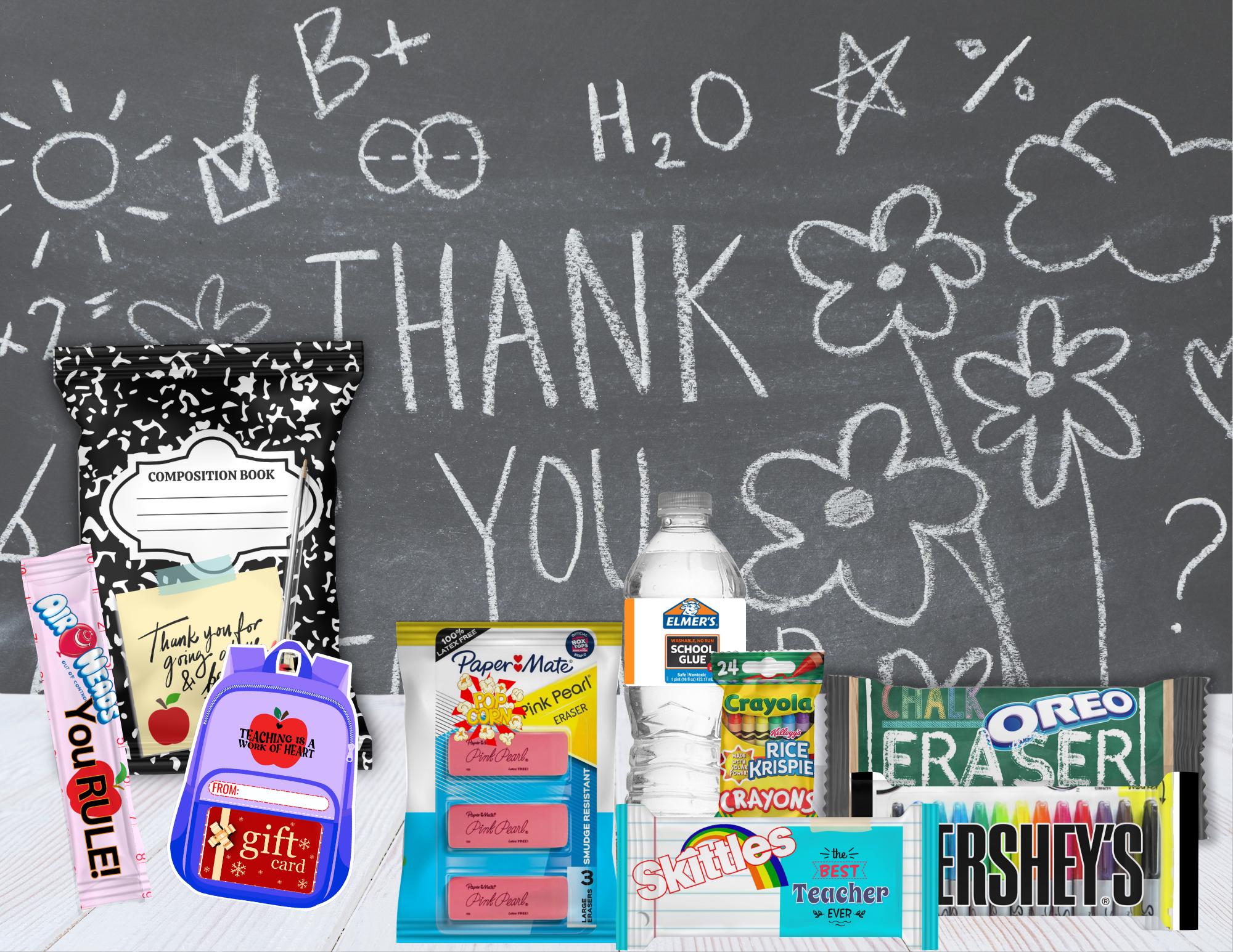 Editable Teacher's Appreciation Gift Box and Treats Template Bundle ...