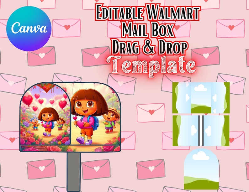 Editable Drag and Drop Mail Box Template, Mail Box Template, Drag and ...