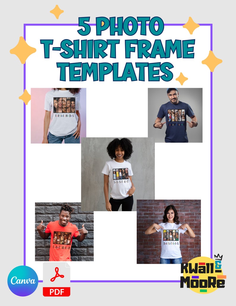 Editable T-shirt Bundle Template, Canva Link, PDF Link, Best Friends ...