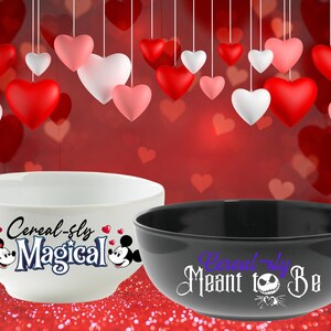 UV DTF Valentine's Day Cereal Bowl Prints, Cereal-sly Love Bowls, UV ...
