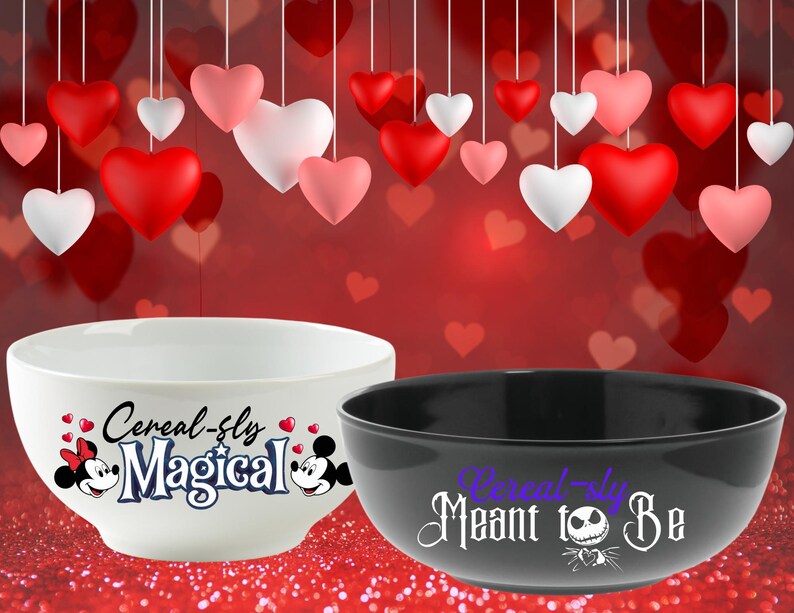 UV DTF Valentine's Day Cereal Bowl Prints, Cereal-sly Love Bowls, UV ...