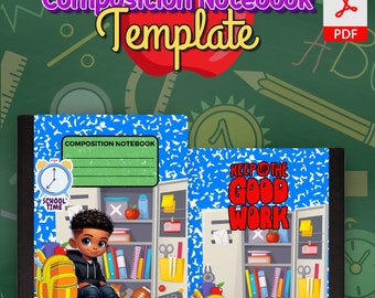 Editable Back 2 School Composition Notebook Template, Back to School ...