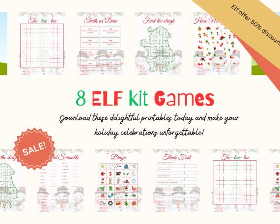 ELF KIT Games Elf Yourself Christmas Fun Christmas Games Fun Christmas ...