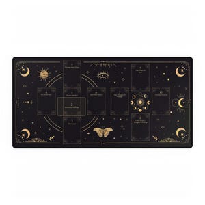 Celestial Tarot Spread Mat, Celtic Cross Altar Cloth, Mystical Card ...