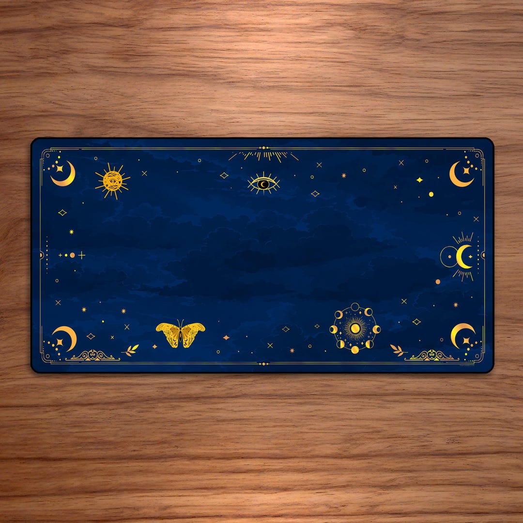 Tarot Mat - Celestial Blue Altar Cloth, Fine Quality Mystical Mat With ...