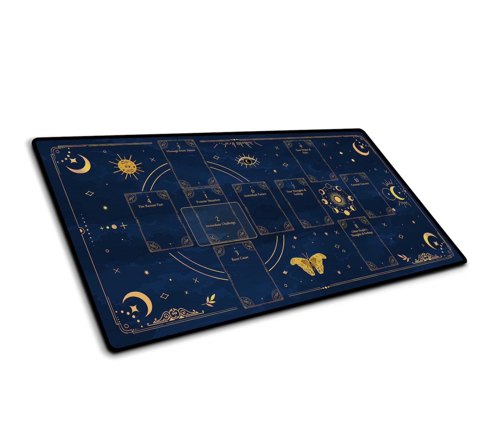 Celestial Blue Tarot Spread Mat: Celtic Cross Altar Cloth - Etsy