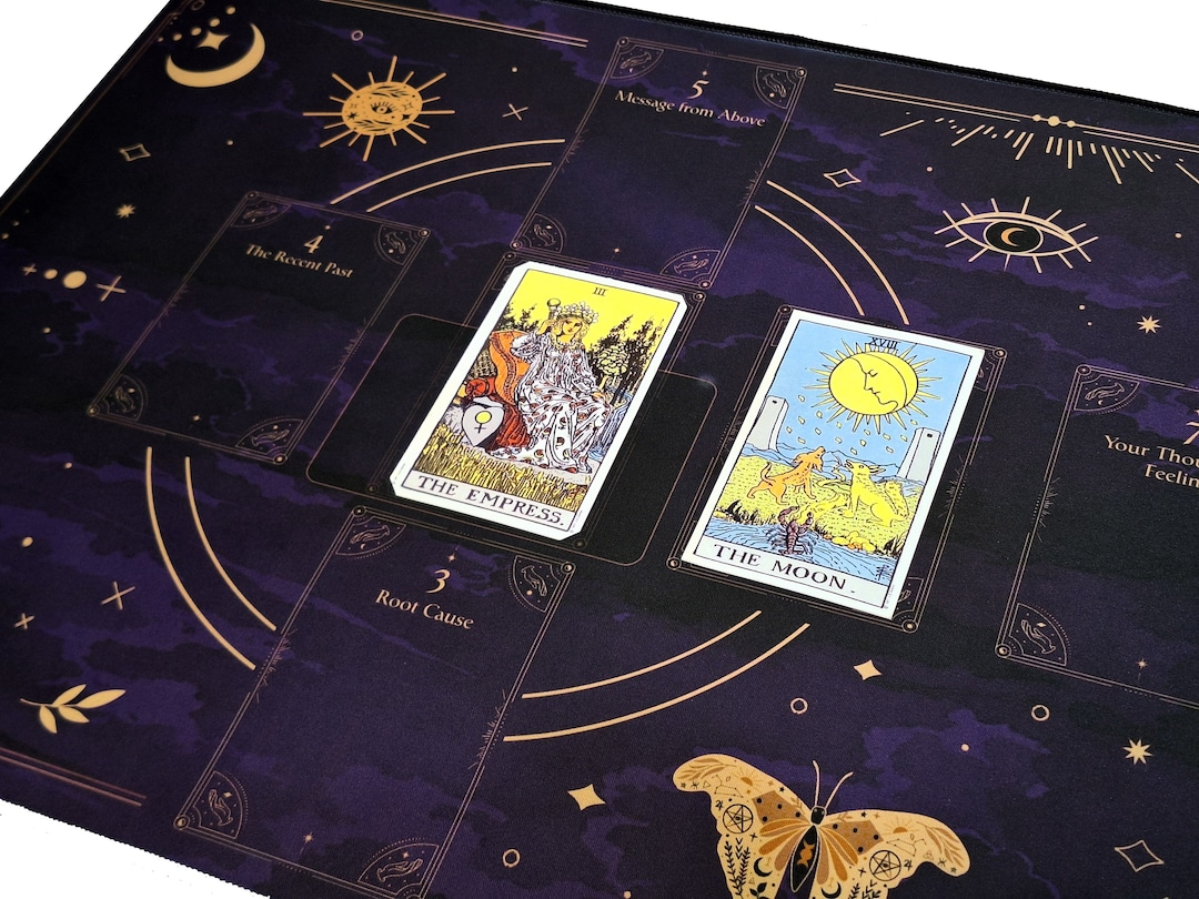Celestial Tarot Mat, Tarot Altar Mat Celtic Cross, Celestial Tarot ...