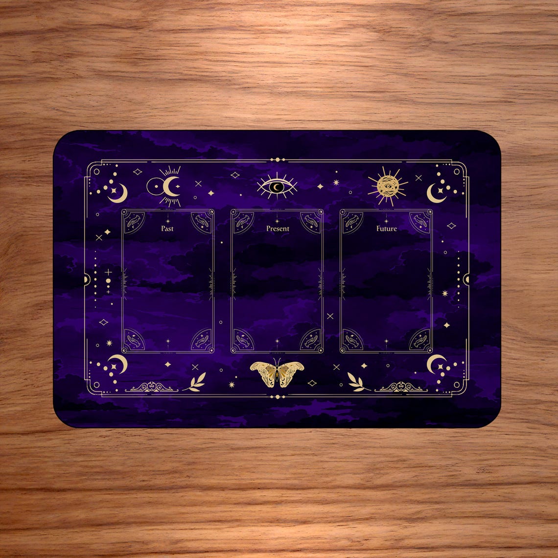 Tarot Mat - 3 Card Spread, "past - Present - Future" - Etsy