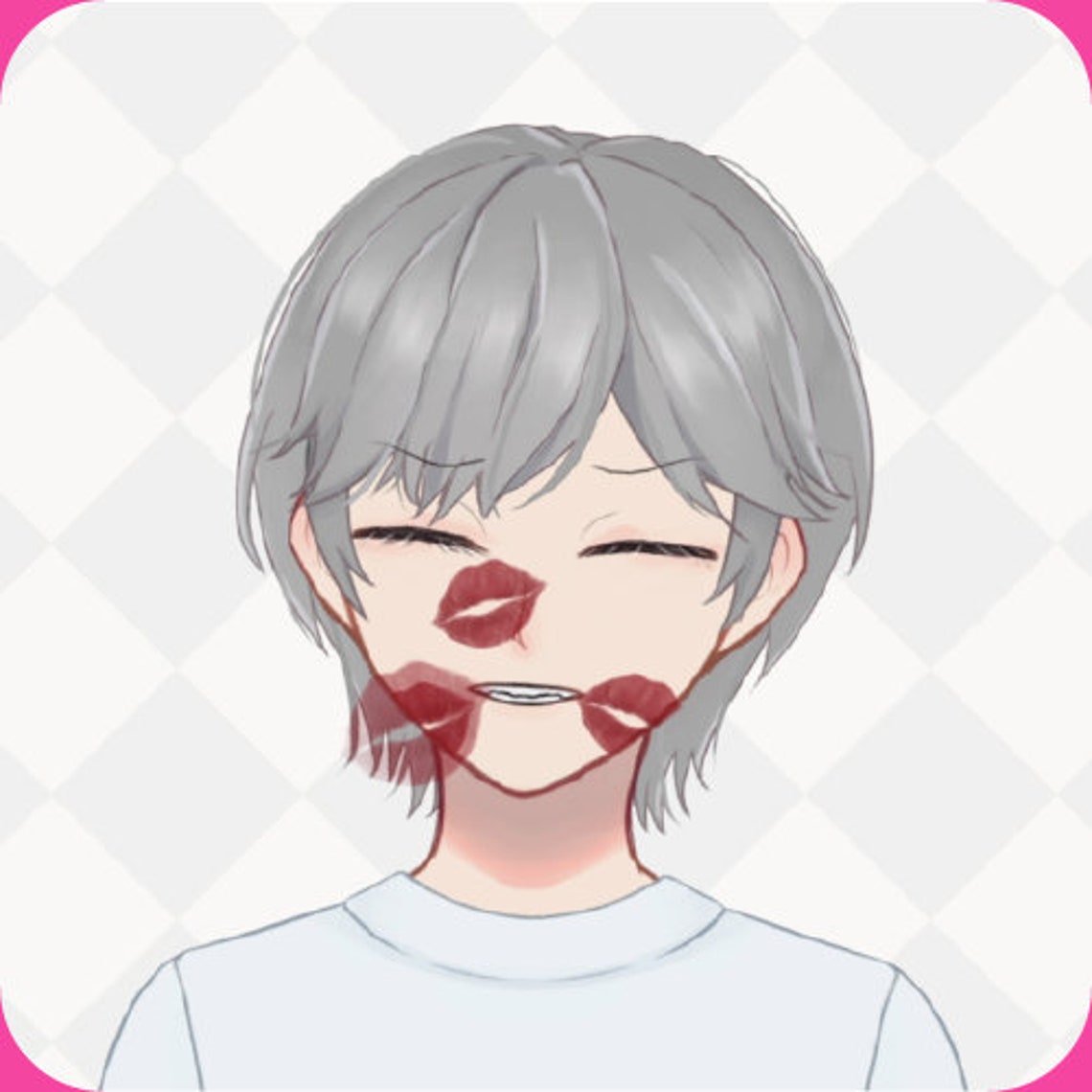 Valentine Kisses 【 Vtuber Live2d Asset | Vtube Studio 】 - Etsy