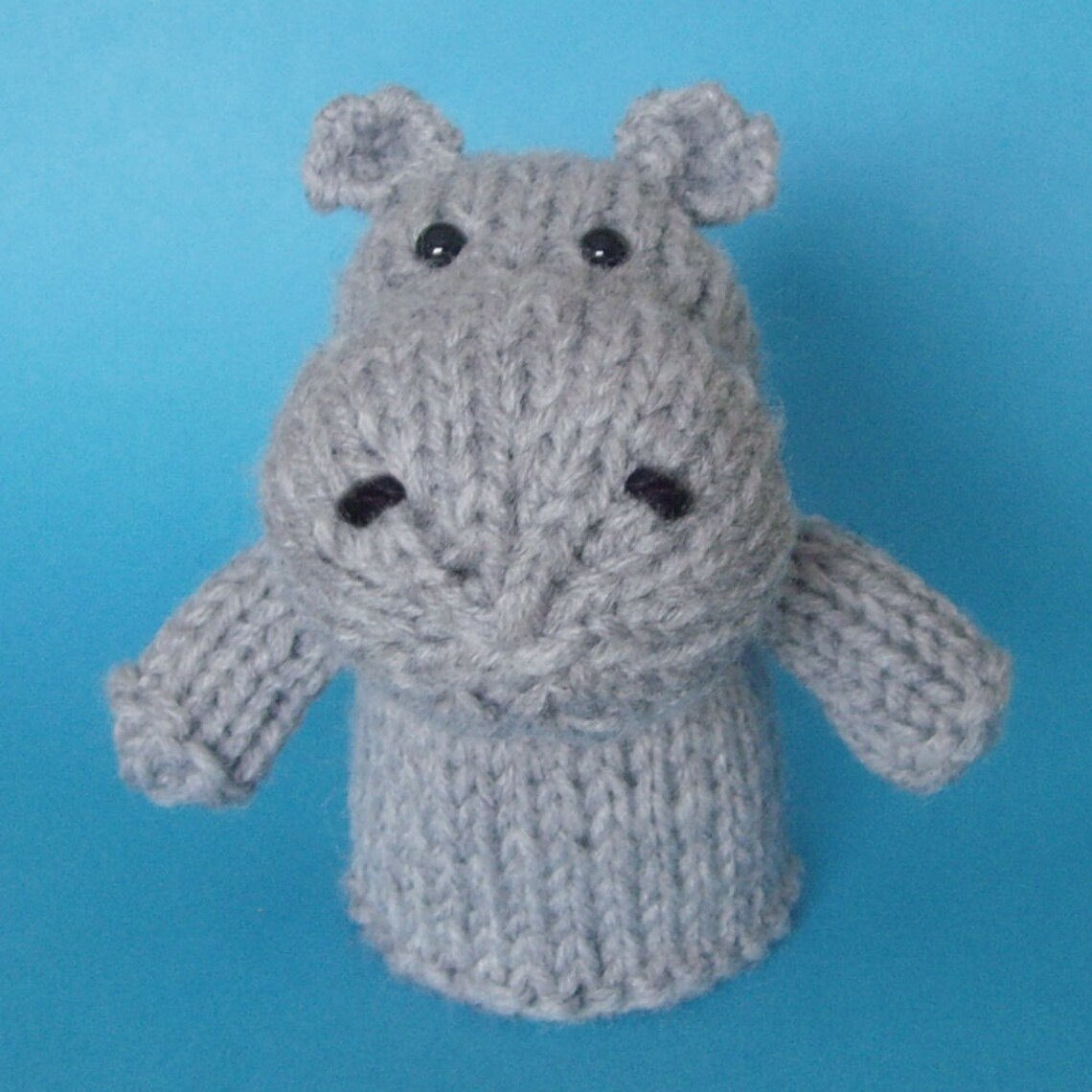 Hippo Toy Knitting Pattern (PDF) - Etsy