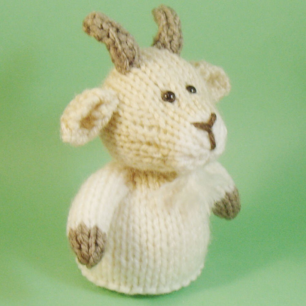 Goat Toy Knitting Pattern PDF Toy Egg Cozy & Finger Puppet - Etsy Australia