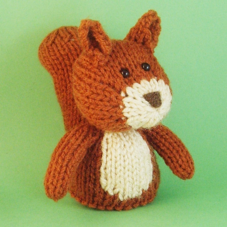 Squirrel Toy Knitting Pattern PDF | Etsy