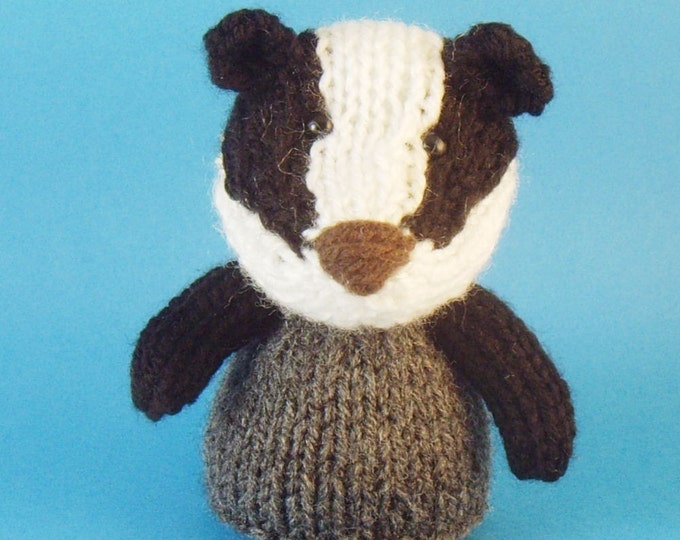 Badger Toy Knitting Pattern PDF - Etsy UK