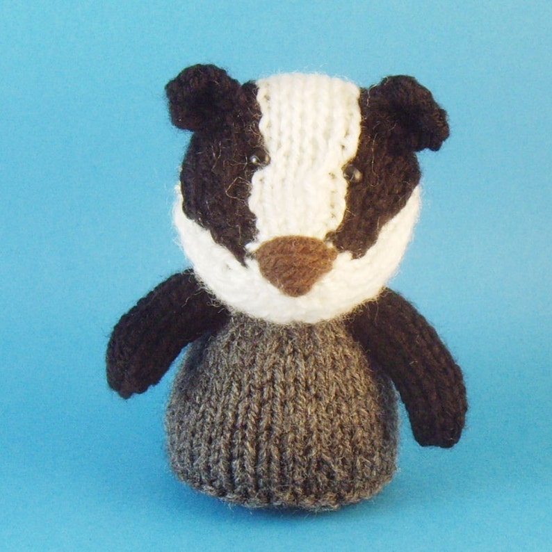 Badger Toy Knitting Pattern (PDF) - Etsy