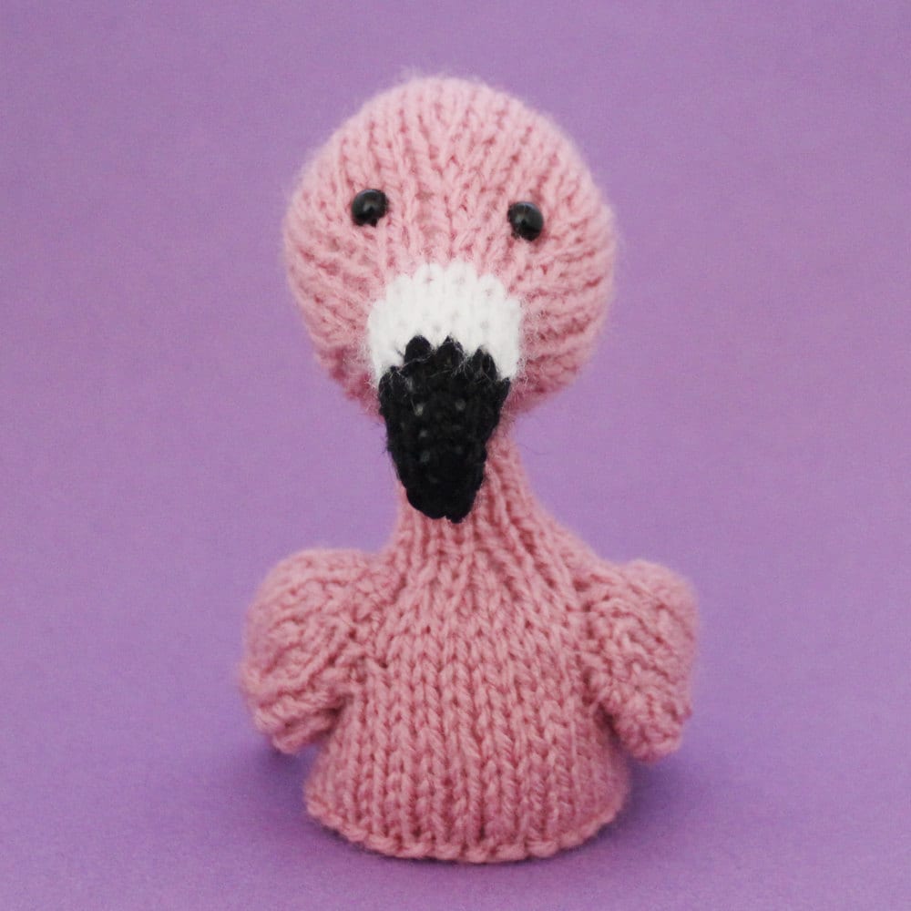 Flamingo Toy Knitting Pattern, With Finger Puppet and Egg Cozy Body, 3 ...