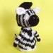 Zebra Toy Knitting Pattern (PDF) - Etsy